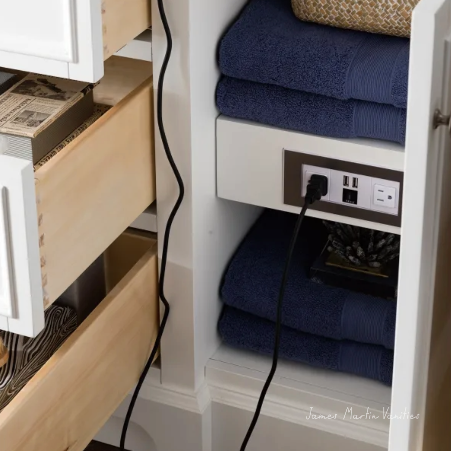 50 Reasons to Install Vanity Outlets Inside Pullout Drawers